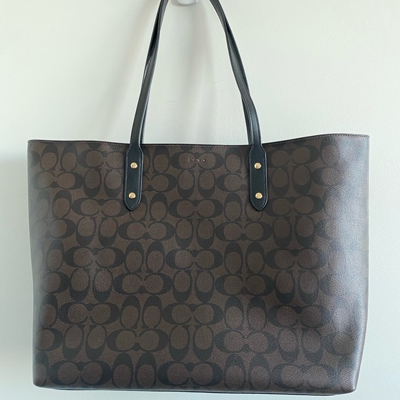 Coach | Bags | Coach Classic Monogram Leather Tote | Poshmark